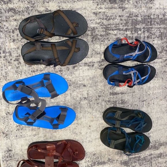 Chaco | Shoes | 3 Pair Of Chacos And Two Pair Of Sandals | Poshmark
